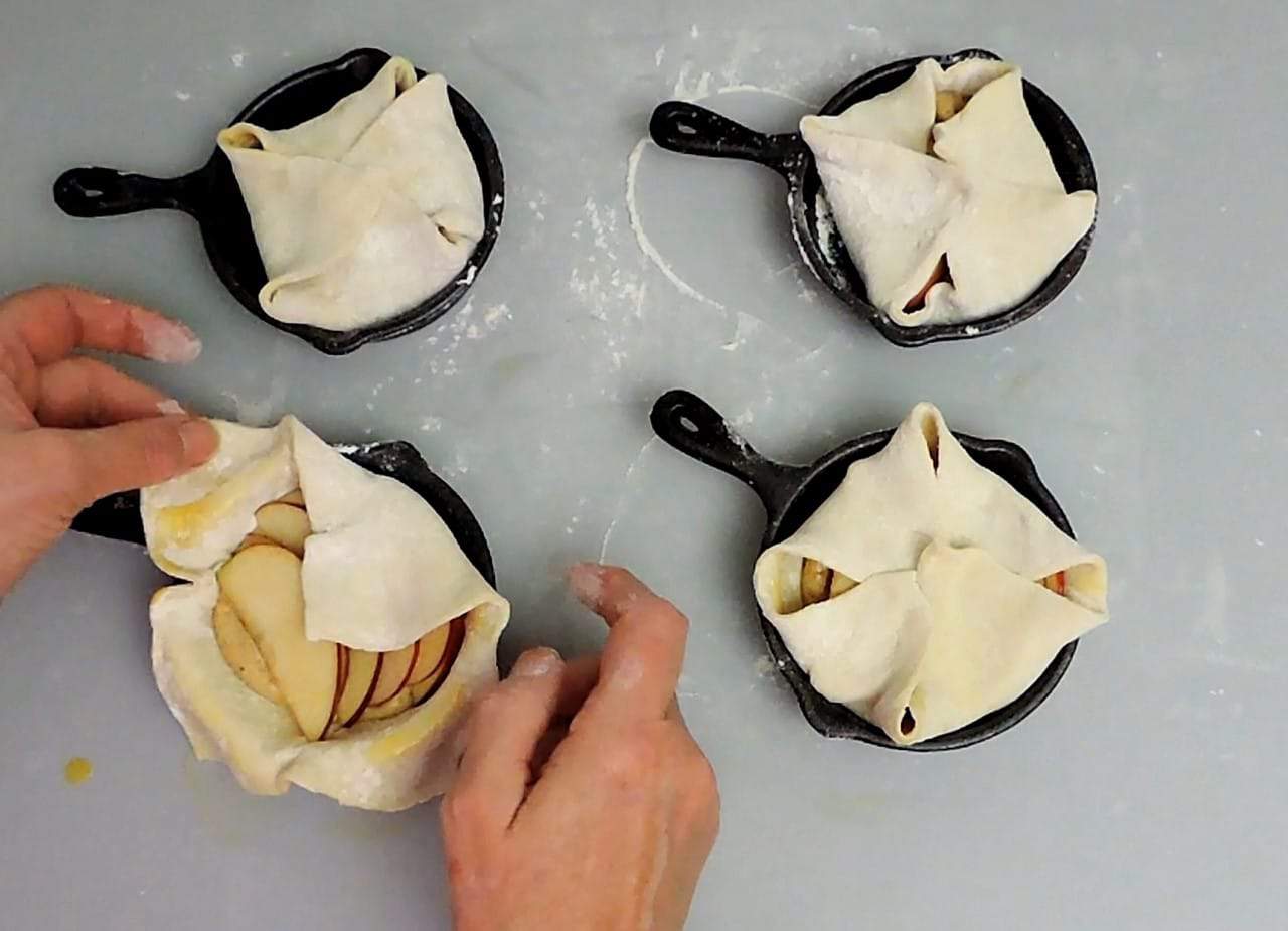 Apple Walnut Frangipane Puff Pastries