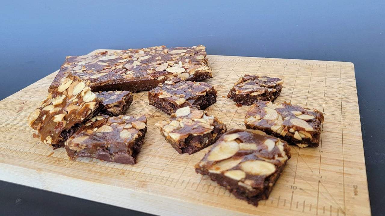 Toffee with Chocolate and Almonds - Desserts With Stephanie