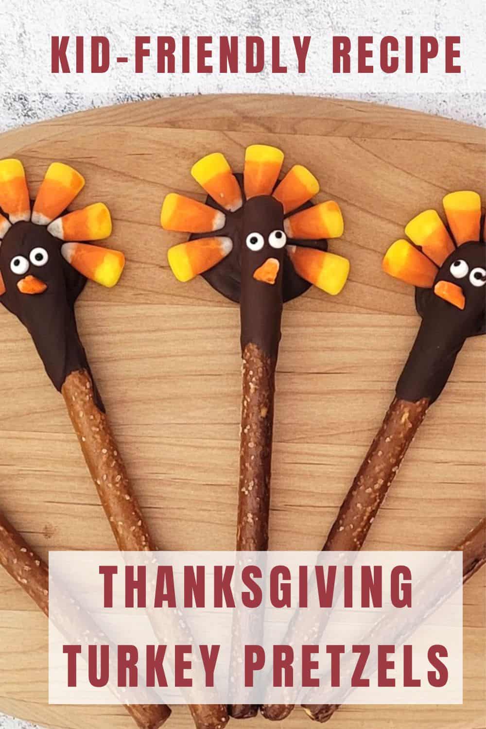 Turkey Pretzels - Kid Friendly Recipe - Desserts With Stephanie