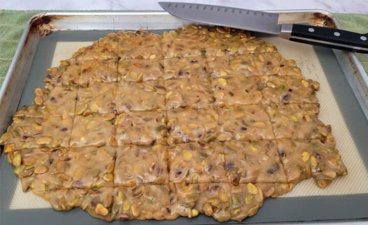 Pistachio Nut Brittle - Desserts With Stephanie