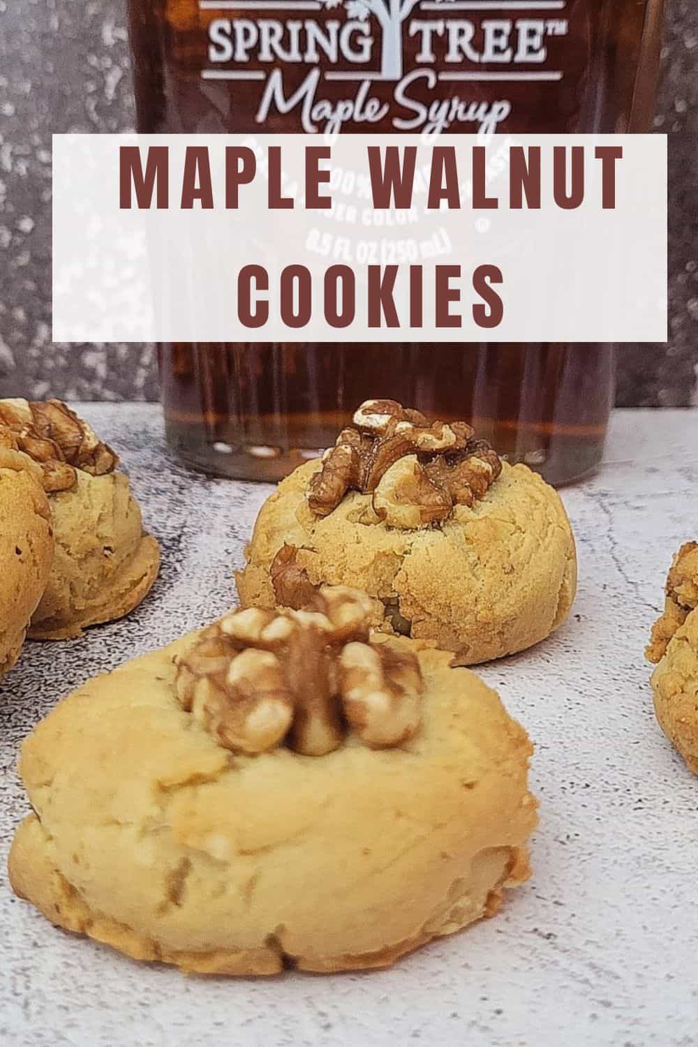Maple Walnut Cookies - Desserts With Stephanie