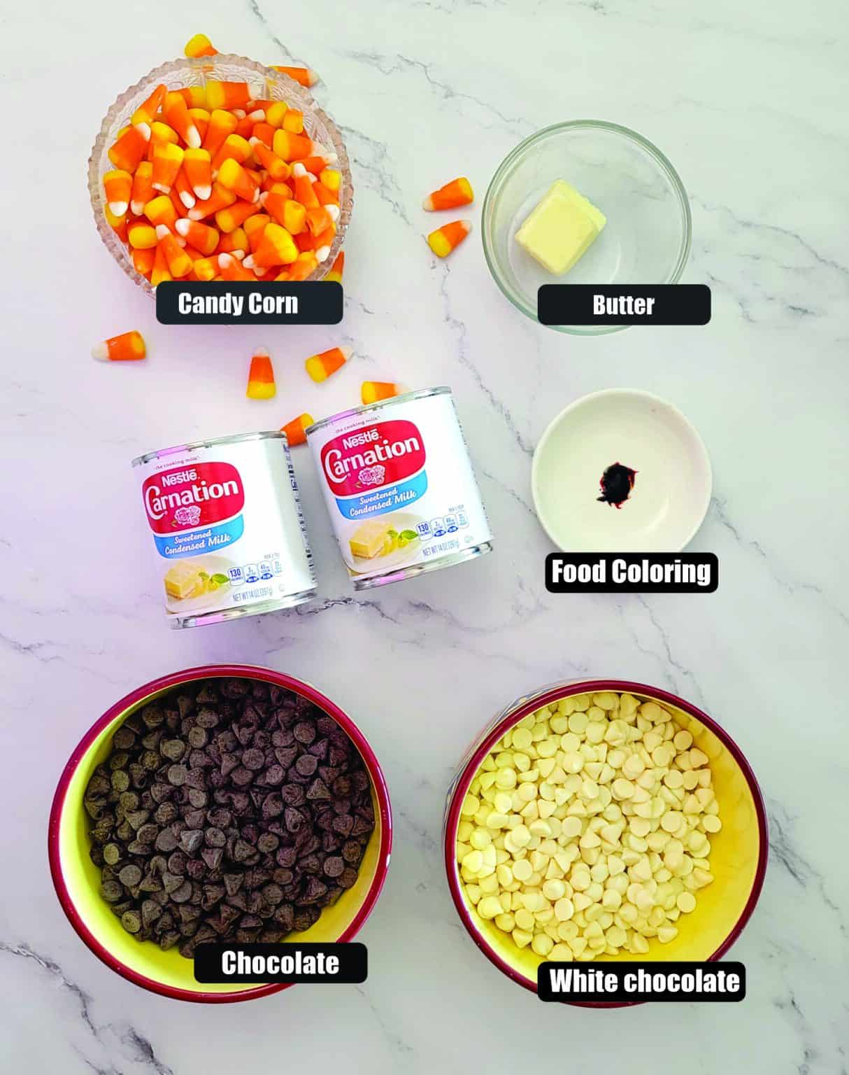 Halloween Candy Corn Fudge - Desserts With Stephanie