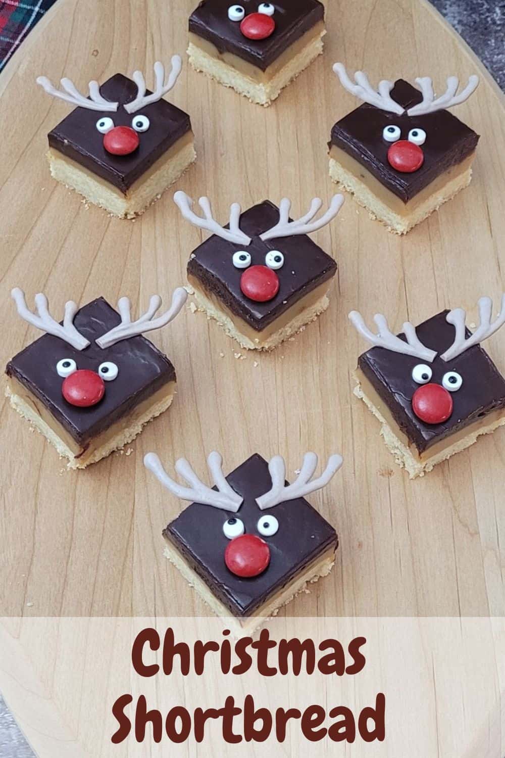 Reindeer Shortbread Caramels - Desserts With Stephanie