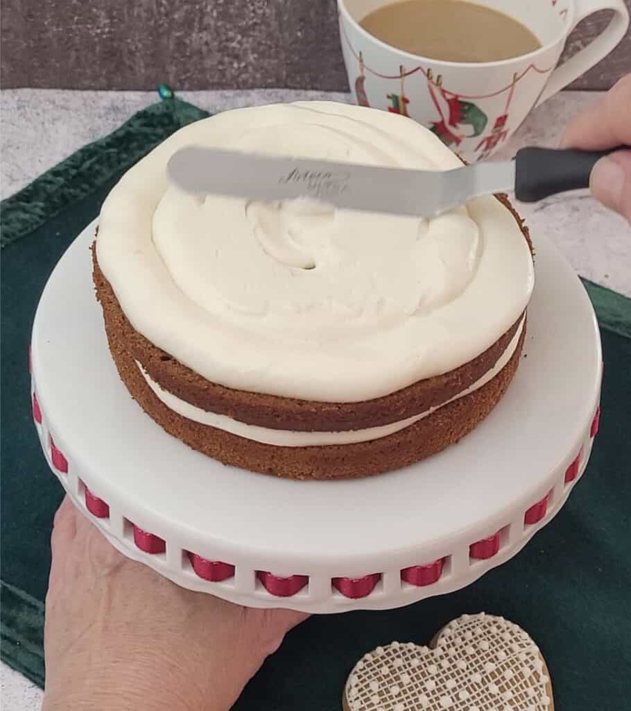 Festive Holiday Gingerbread Cake - Desserts With Stephanie