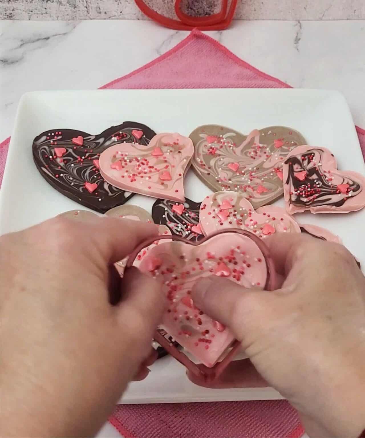 Valentines Chocolate Bark - Desserts With Stephanie