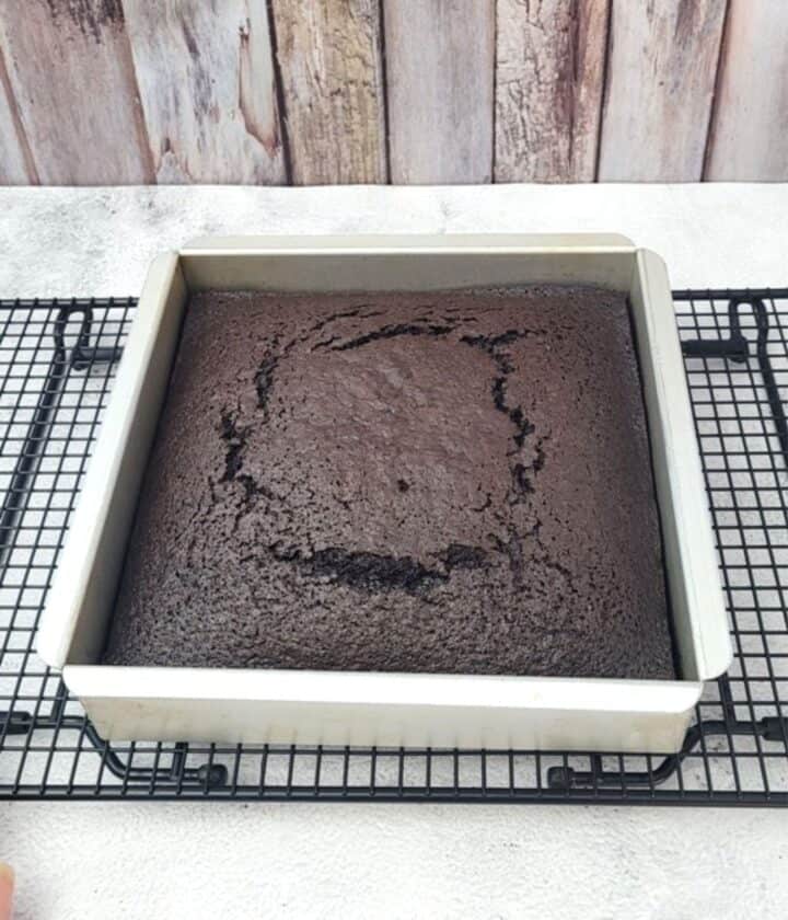 Chocolate Poke Cake with Caramel - Desserts With Stephanie