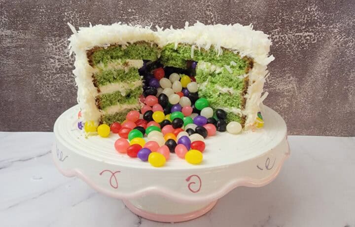 Jelly Bean Cake - Desserts With Stephanie