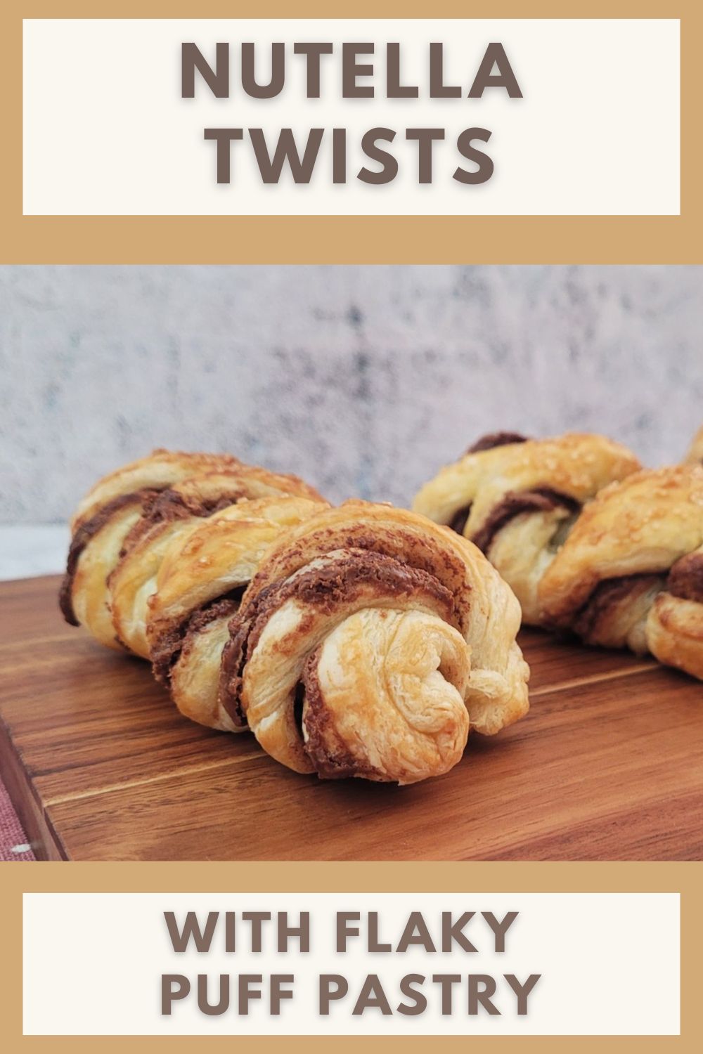 Puff Pastry Nutella Twists - Desserts With Stephanie