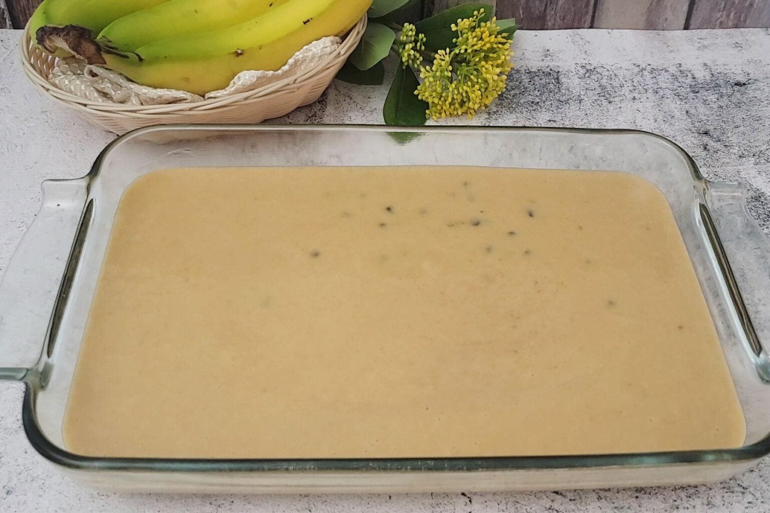 Easy Peanut Butter Banana Poke Cake - Desserts With Stephanie